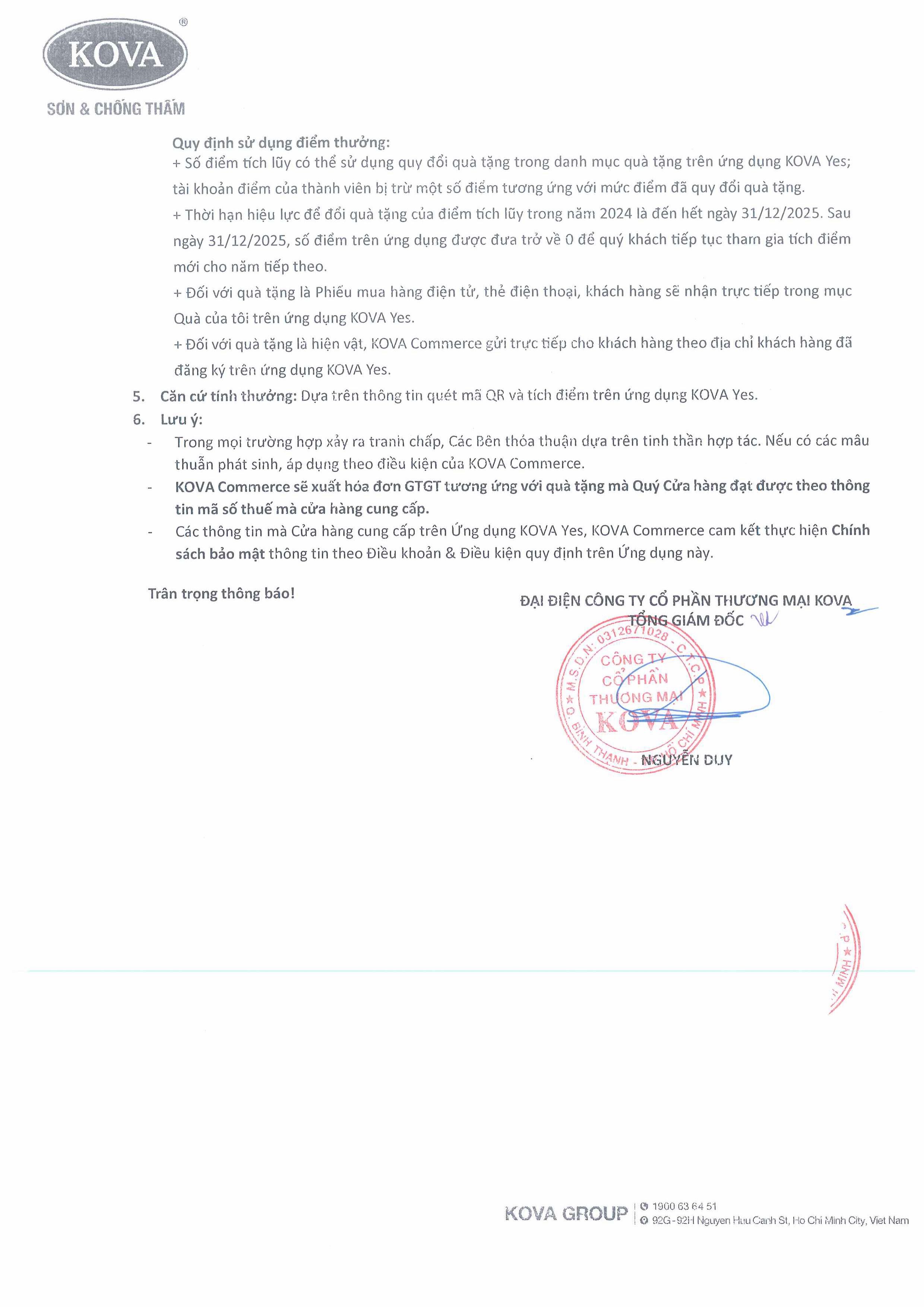 KOVA YES - KHUYẾN MÃI THÁNG 12